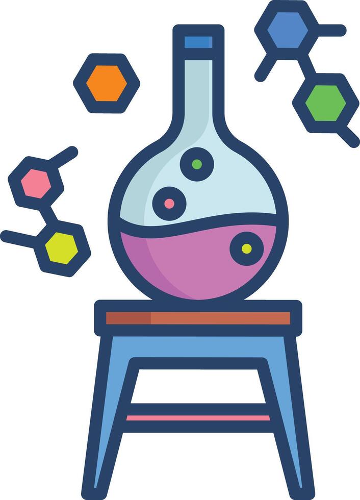 Science Lab Linear Color Illustration 47025926 Vector Art At Vecteezy