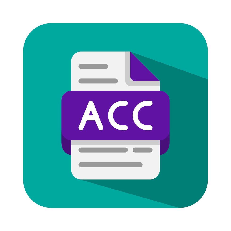 Accdb Flat Database Icon Modern Design Element File Type Extension