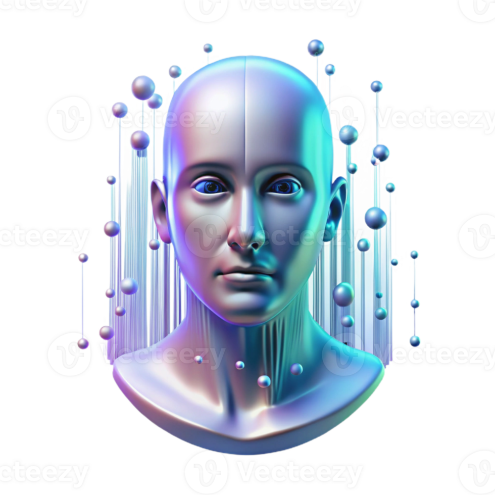Extraordinary Vintage A Holographic Projection Of A Human Face Flickers