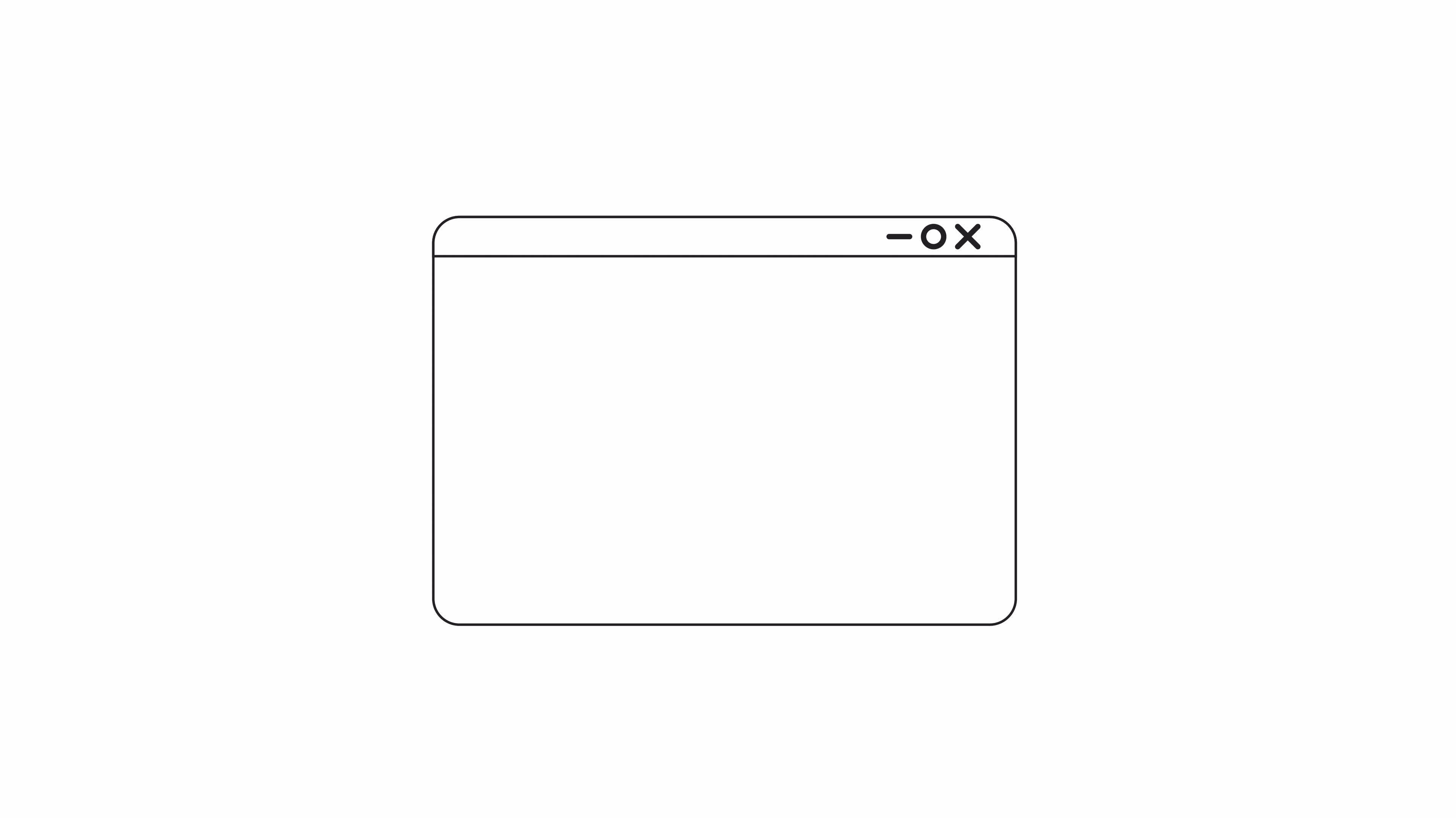 Animated Mono Empty Webpage Template Webpage With Empty Screen Flat