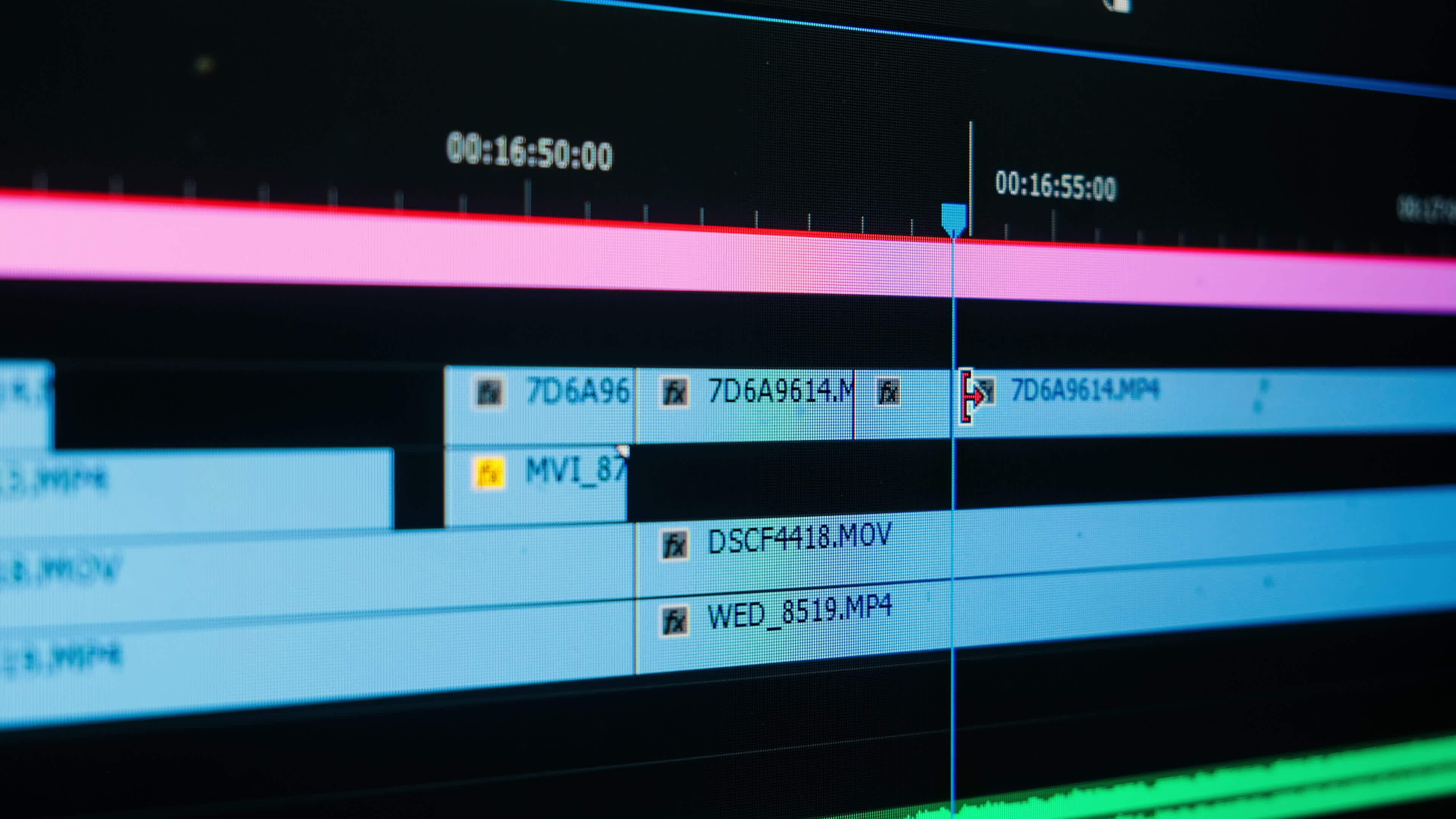 The Movie Editor Highlights Selects And Moves Footage In A Timeline
