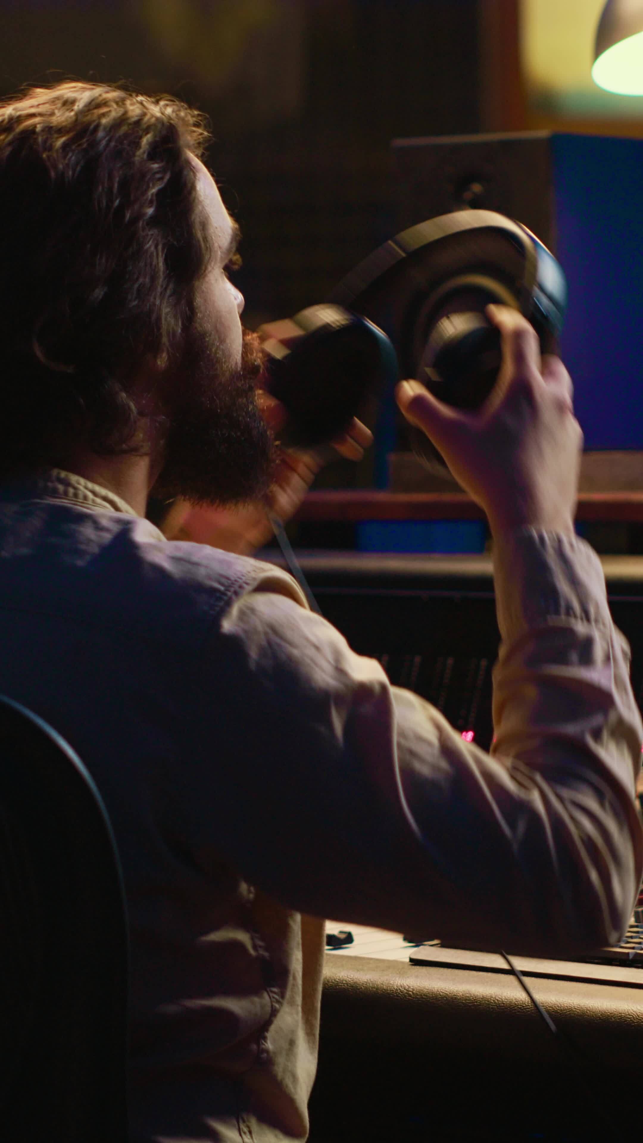 Vertical Mixer Producer Develops Audio By Editing Recordings And