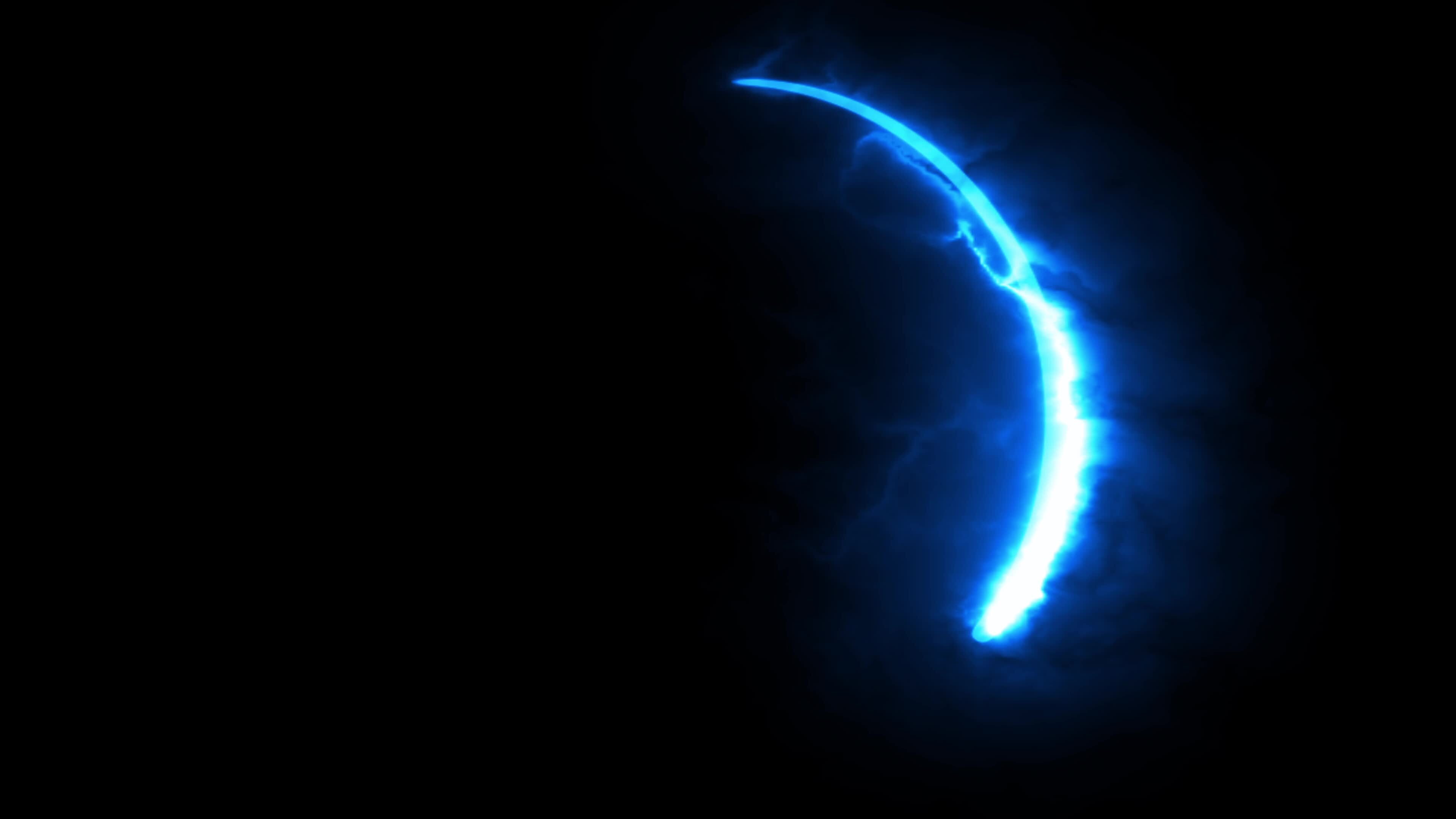 Saber Portal Effect Glowing Border Animation Ultra HD 4k Footage