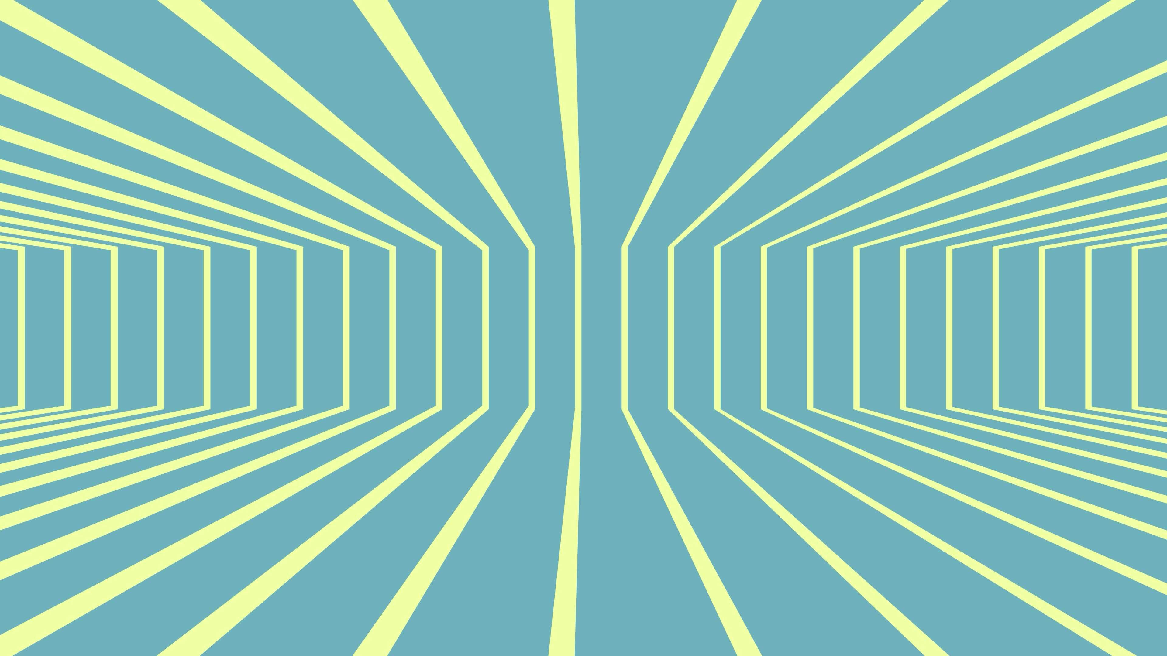 Bicolor Loop Background With 3d Parallax Look Colorful Minimalist