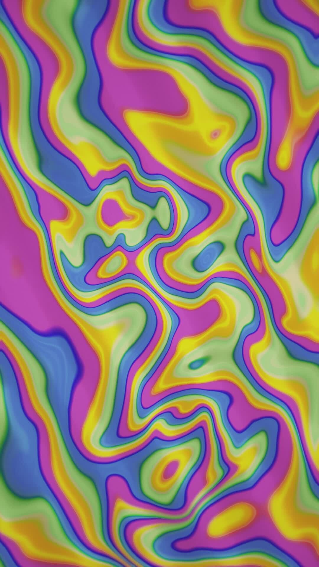 vertical trippy líquido movimiento efecto antecedentes con morphing