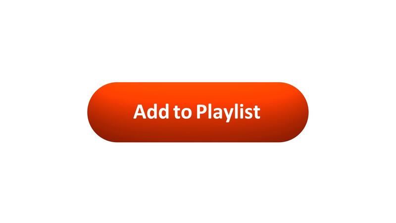Animation Of Add To Playlist Button Clicked By Computer Mouse With