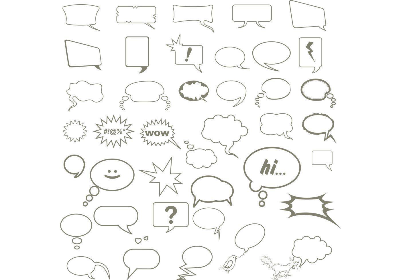 Speech Bubble Vectors 9606 Vector Art at Vecteezy