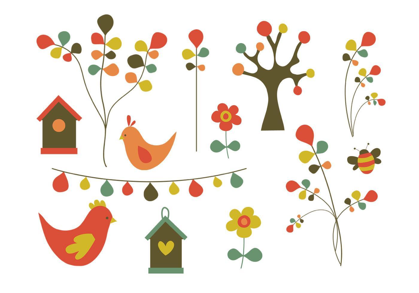 Spring Garden Vector Pack 11215 Vector Art at Vecteezy