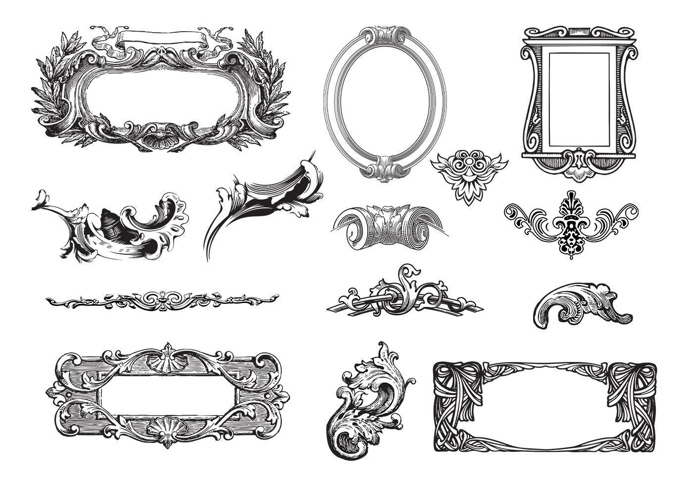 Decorative Frames Vector Pack 26514 Vector Art at Vecteezy