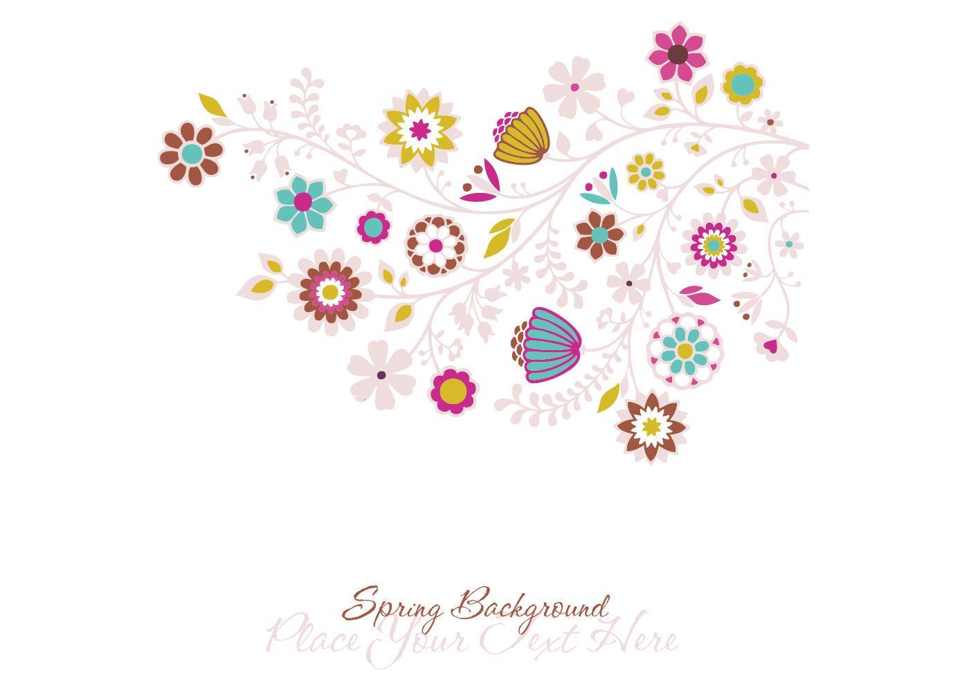 Spring Floral Vector Background 37327 Vector Art at Vecteezy