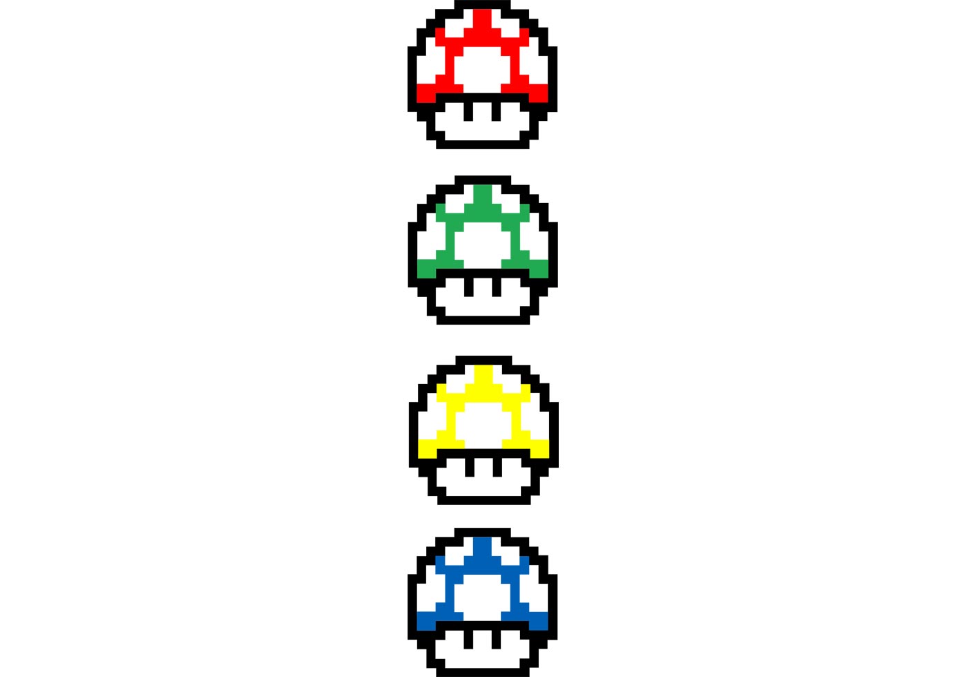 Mario Brothers Vector 1 Up Free Vector Art From Vecteezy