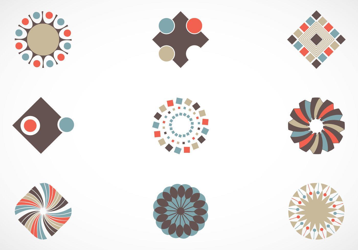 Retro Vector Elements Pack 54982 Vector Art at Vecteezy