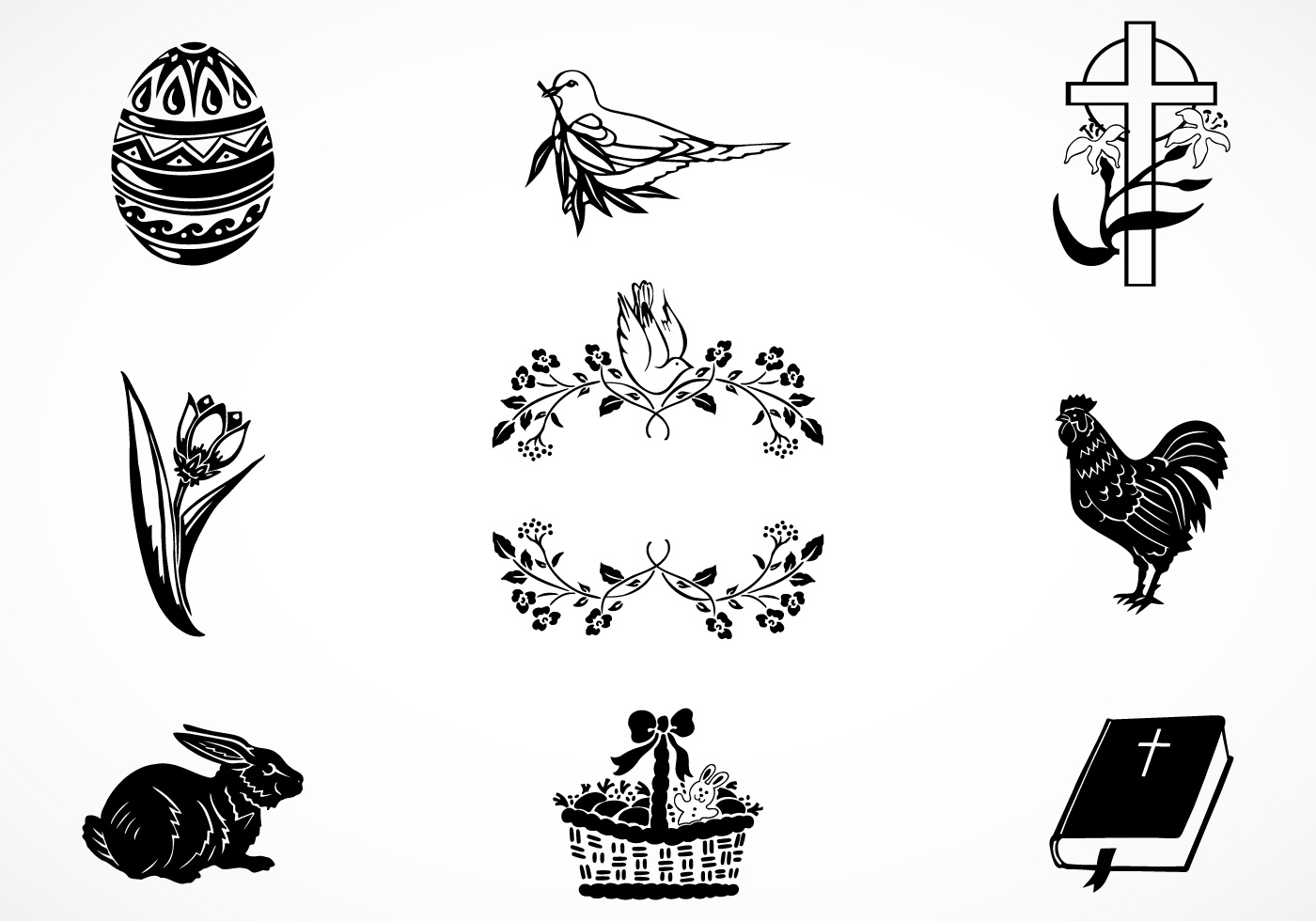 Easter Vector Elements Pack 55727 Vector Art at Vecteezy