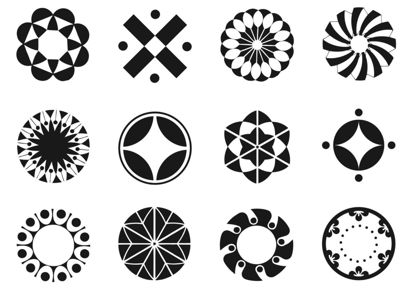 Circle Vector Elements Pack 56083 Vector Art at Vecteezy