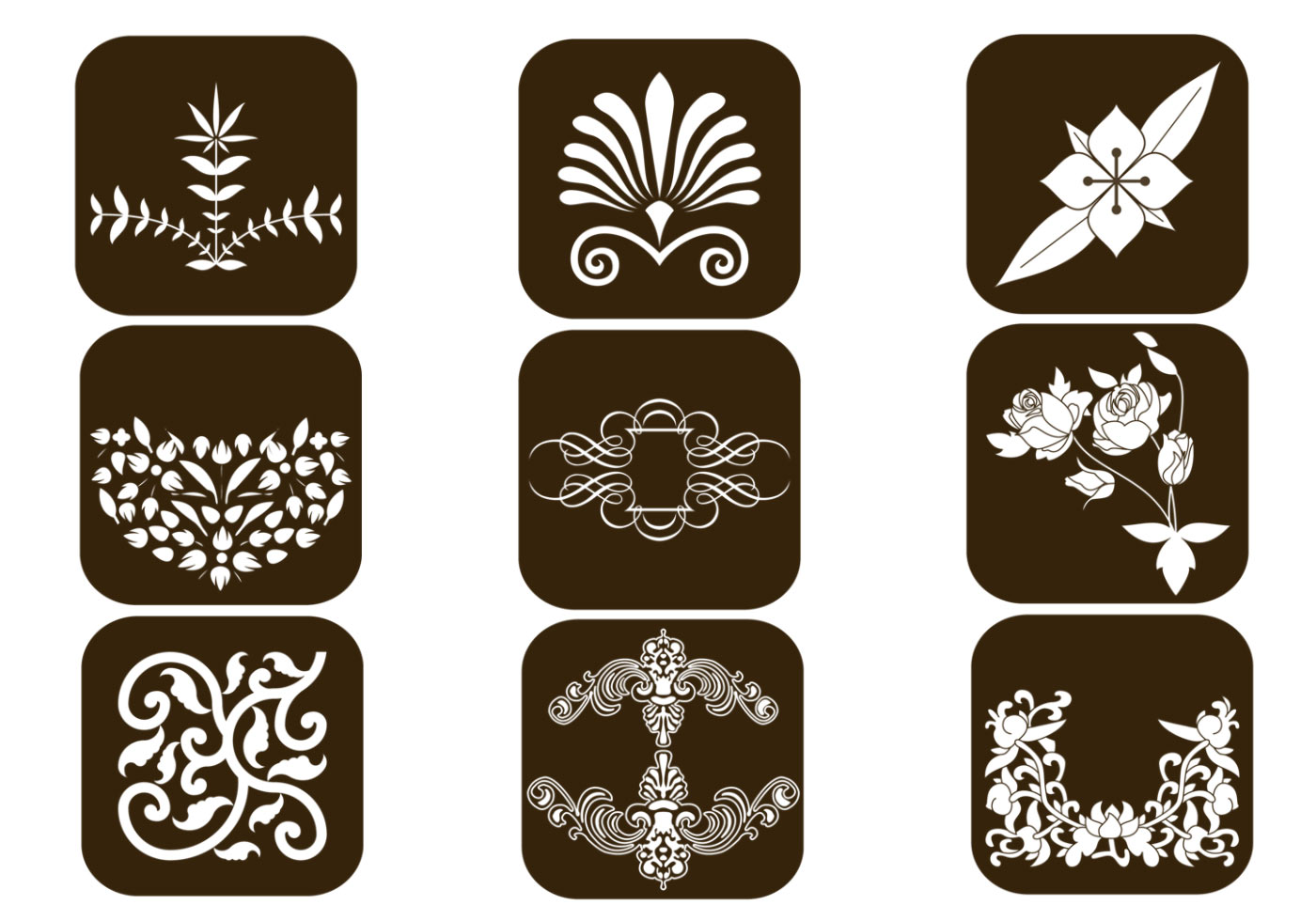 Floral Design Vector Elements Pack 57647 Vector Art at Vecteezy