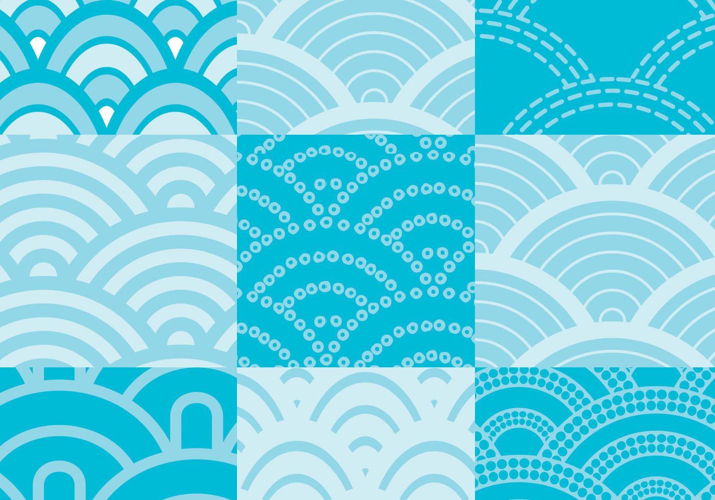 Wave Pattern Vector Pack 57649 Vector Art at Vecteezy