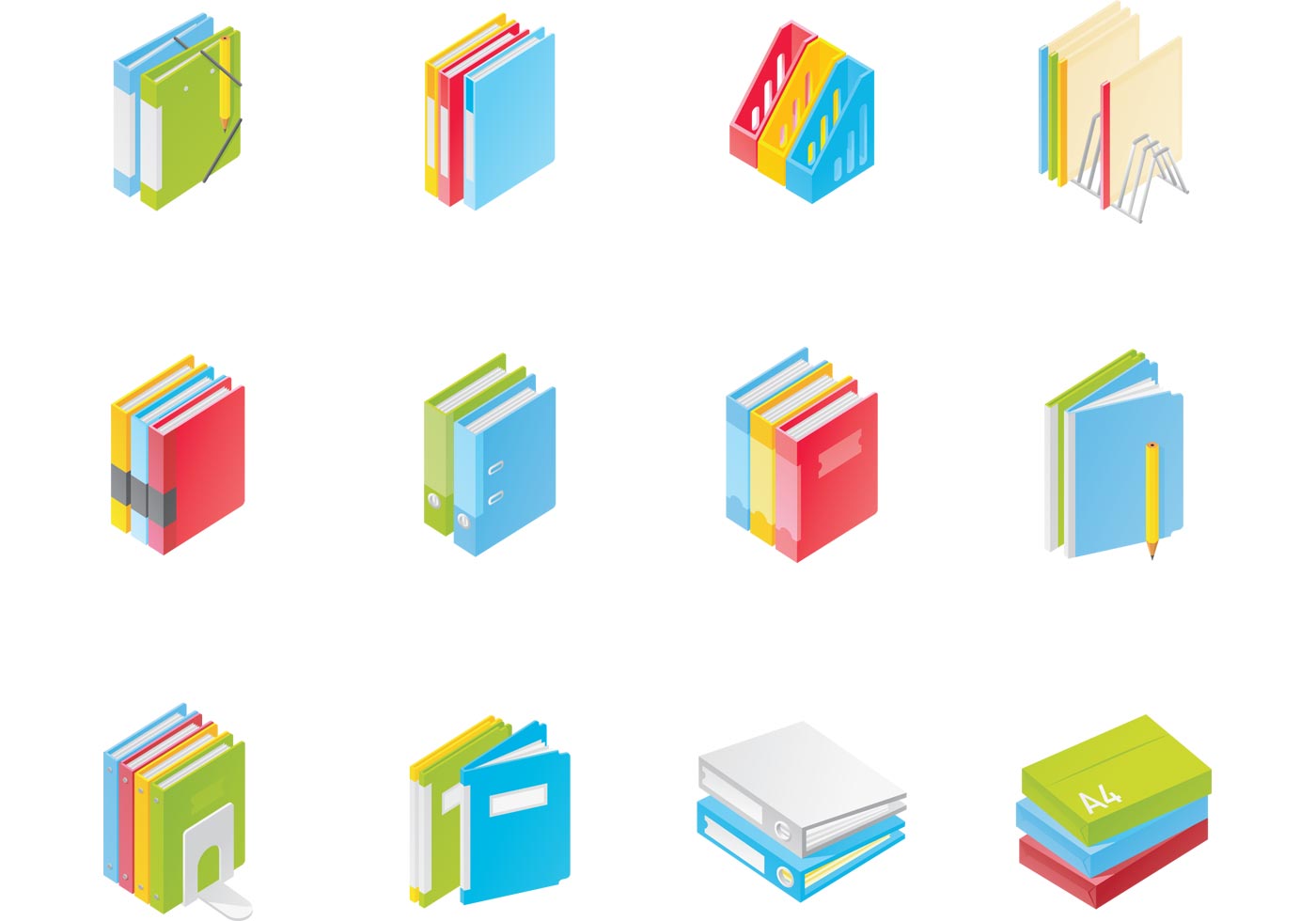 Office File Folder Vector Pack 57650 Vector Art at Vecteezy Office File Folder Vector Pack 57650 Vector Art at Vecteezy