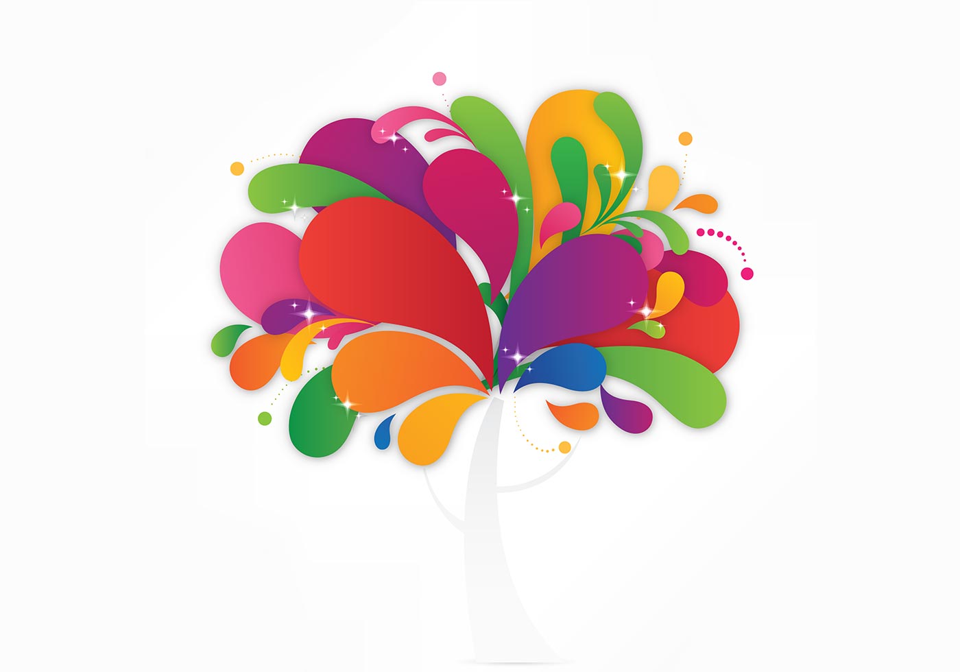 Colorful Abstract Tree Vector Background 58496 Vector Art at Vecteezy
