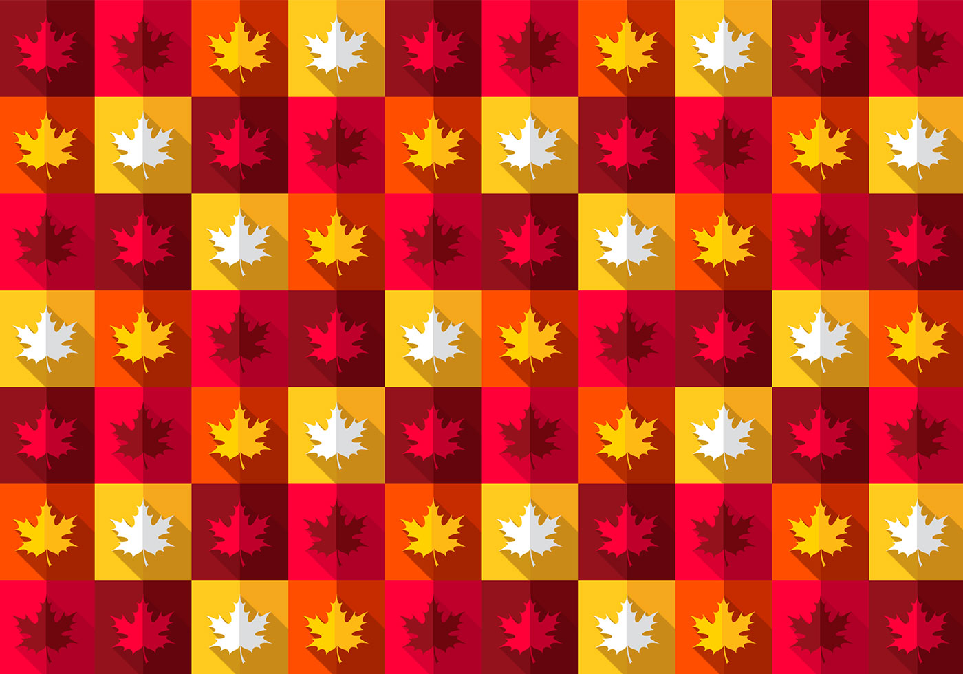 Bright Maple Leaf Vector Pattern 58791 Vector Art at Vecteezy