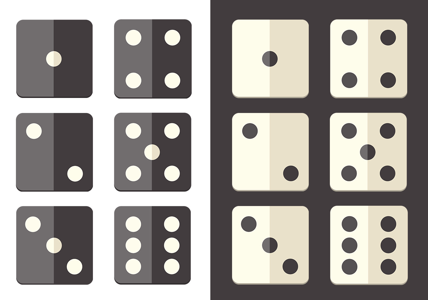 Flat Dice Icon Vector Pack 59958 Vector Art at Vecteezy Flat Dice Icon Vector Pack 59958 Vector Art at Vecteezy