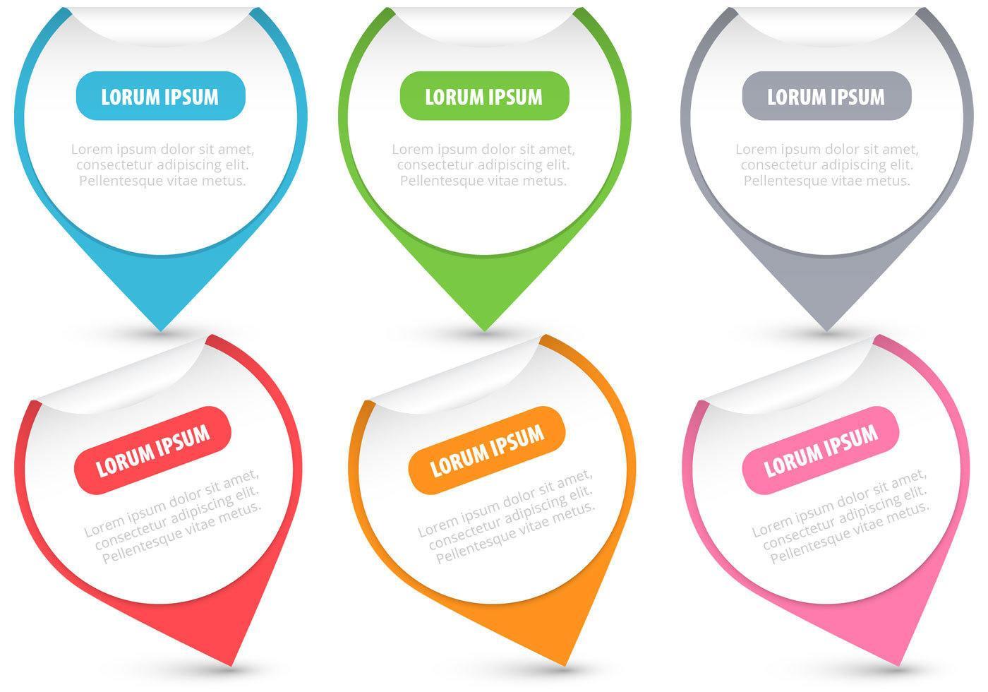 Bright Pointer Sticker Vector Pack 60331 Vector Art at Vecteezy