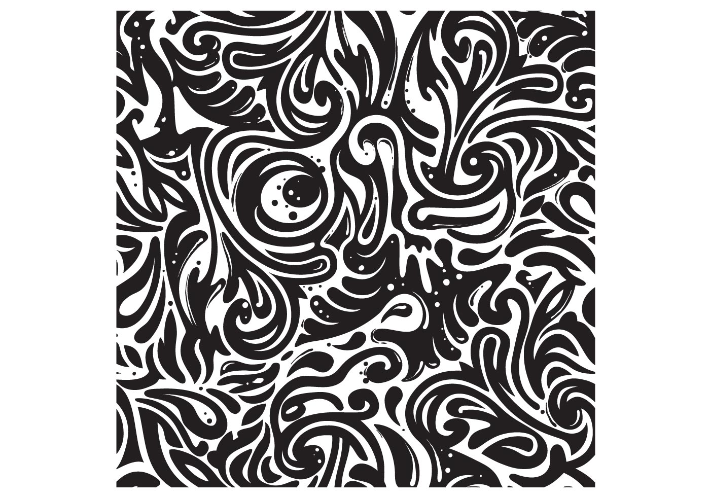 Seamless Swirls Pattern - Download Free Vector Art, Stock Graphics & Images