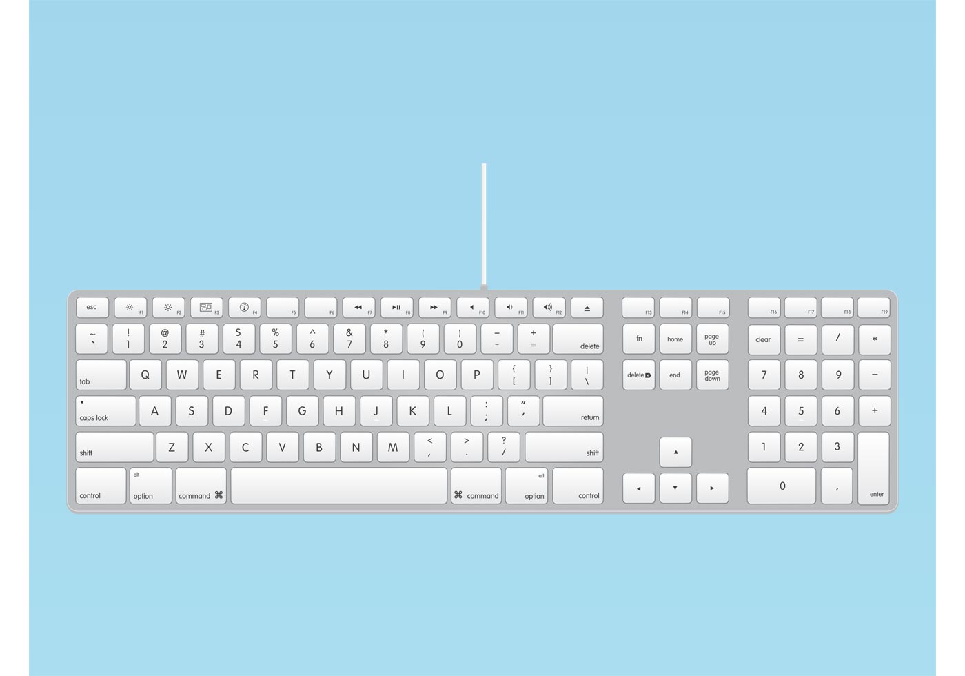 Computer Keyboard Free Vector Art - (3827 Free Downloads)