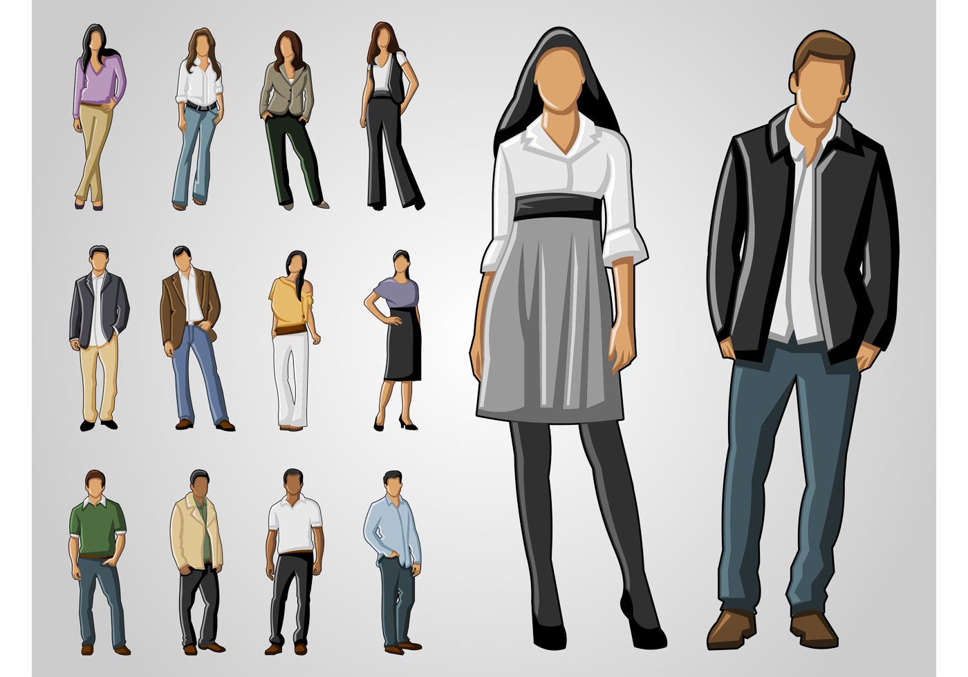 Full Body Free Vector Art - (1780 Free Downloads)