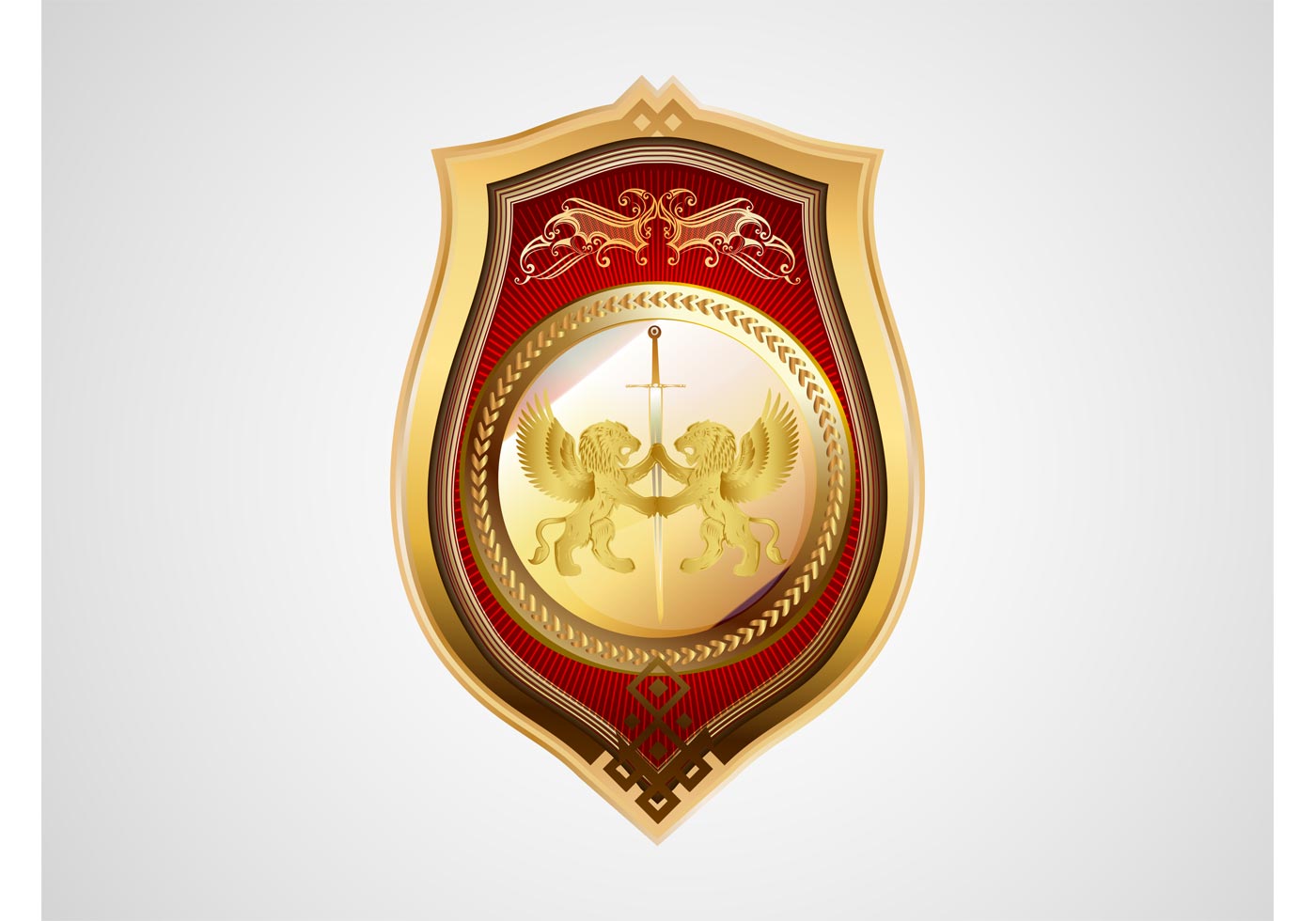 Heraldic Badge Vector Download Free Vector Art Stock Graphics And Images
