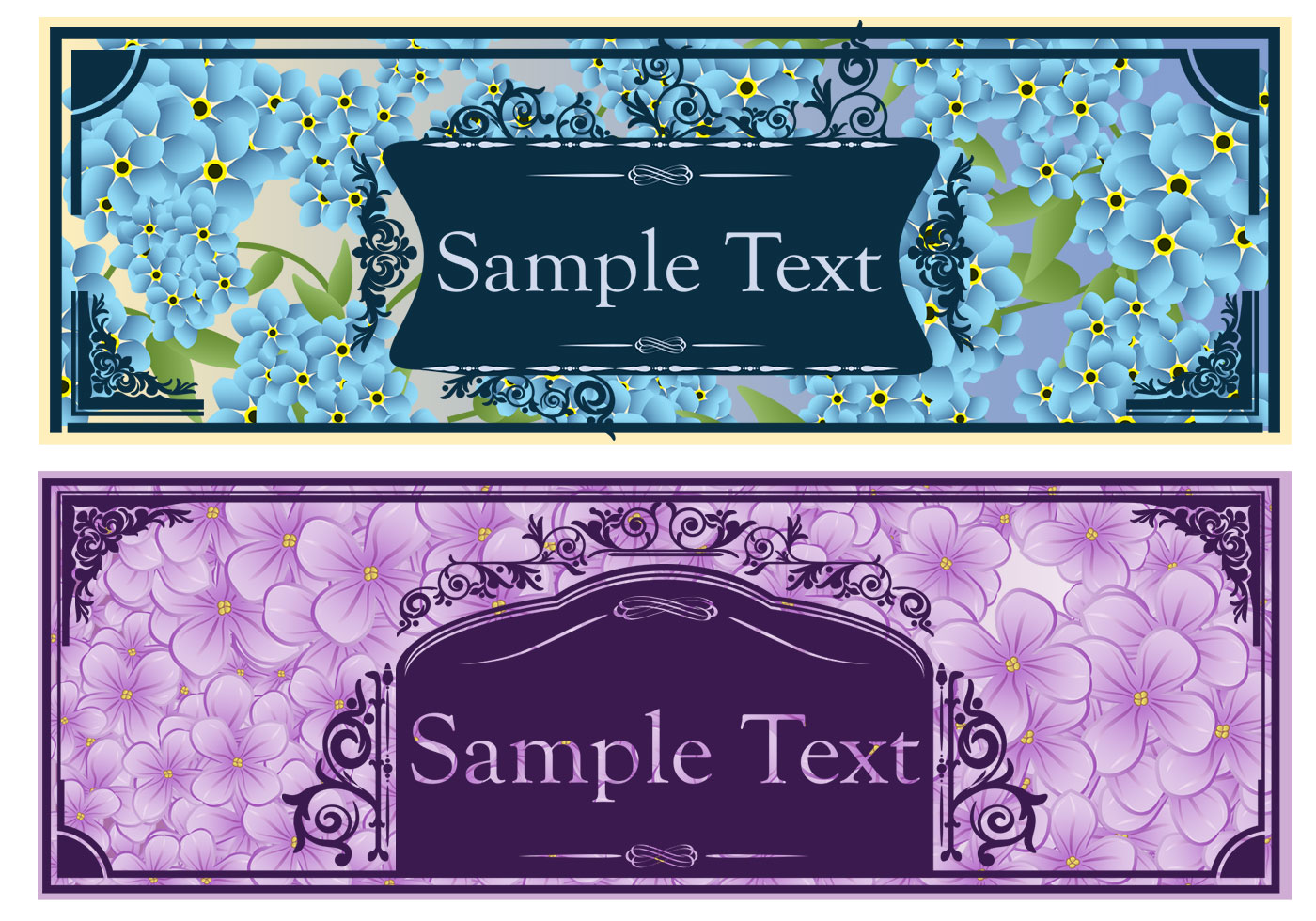 Vintage Floral Banners Vector Set 80686 Vector Art at Vecteezy Vintage Floral Banners Vector Set 80686 Vector Art at Vecteezy
