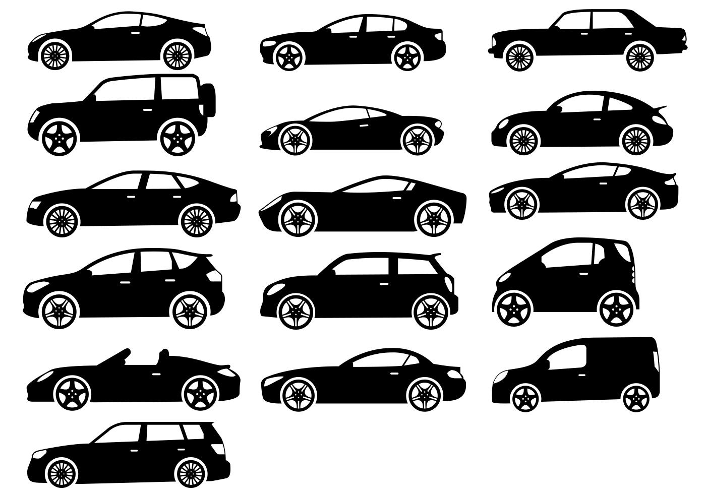 16 Cars Vector Set 81607 Vector Art at Vecteezy