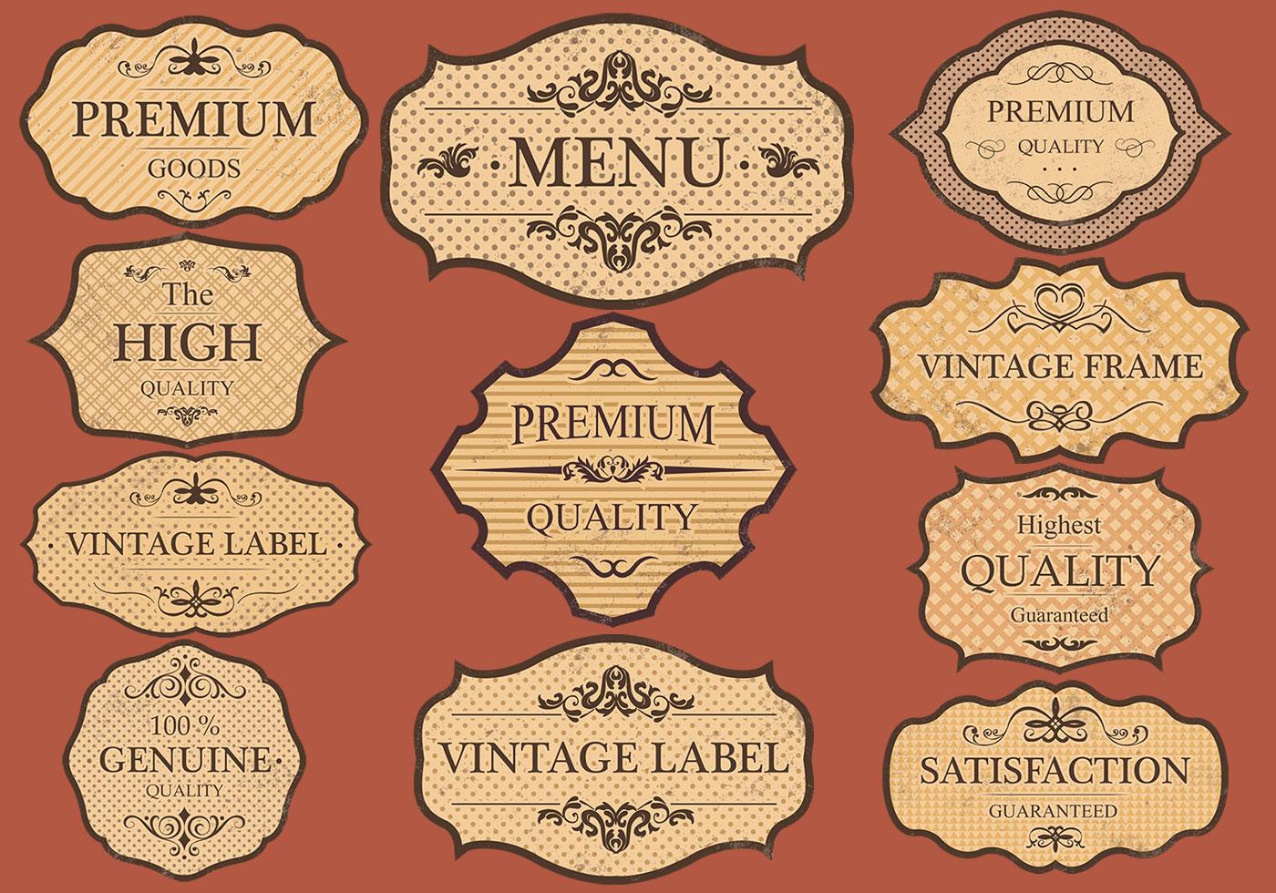 Vintage Labels Vector Set 82238 Vector Art at Vecteezy Vintage Labels Vector Set 82238 Vector Art at Vecteezy