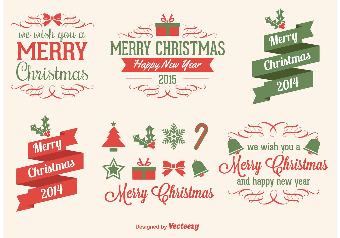 Christmas Vector Elements 82810 Vector Art at Vecteezy