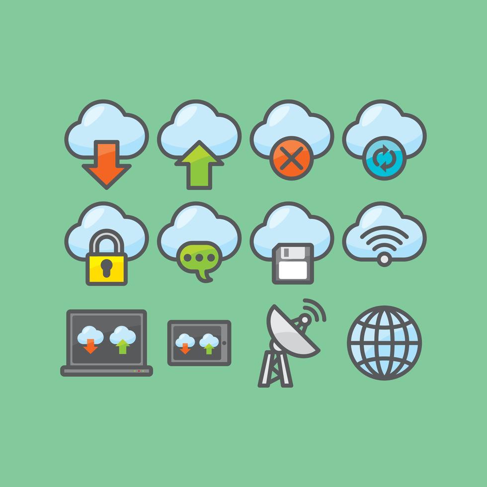 Cloud Computing Vectors 82937 Vector Art at Vecteezy