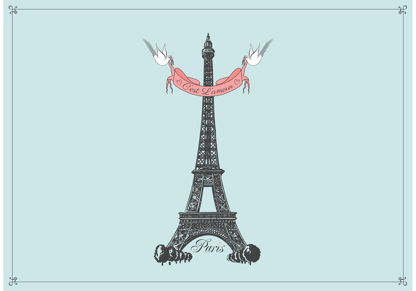 Hand Drawn Eiffel Tower Vector Background - Download Free Vector Art ... Hand Drawn Eiffel Tower Vector Background - Download Free Vector Art ...