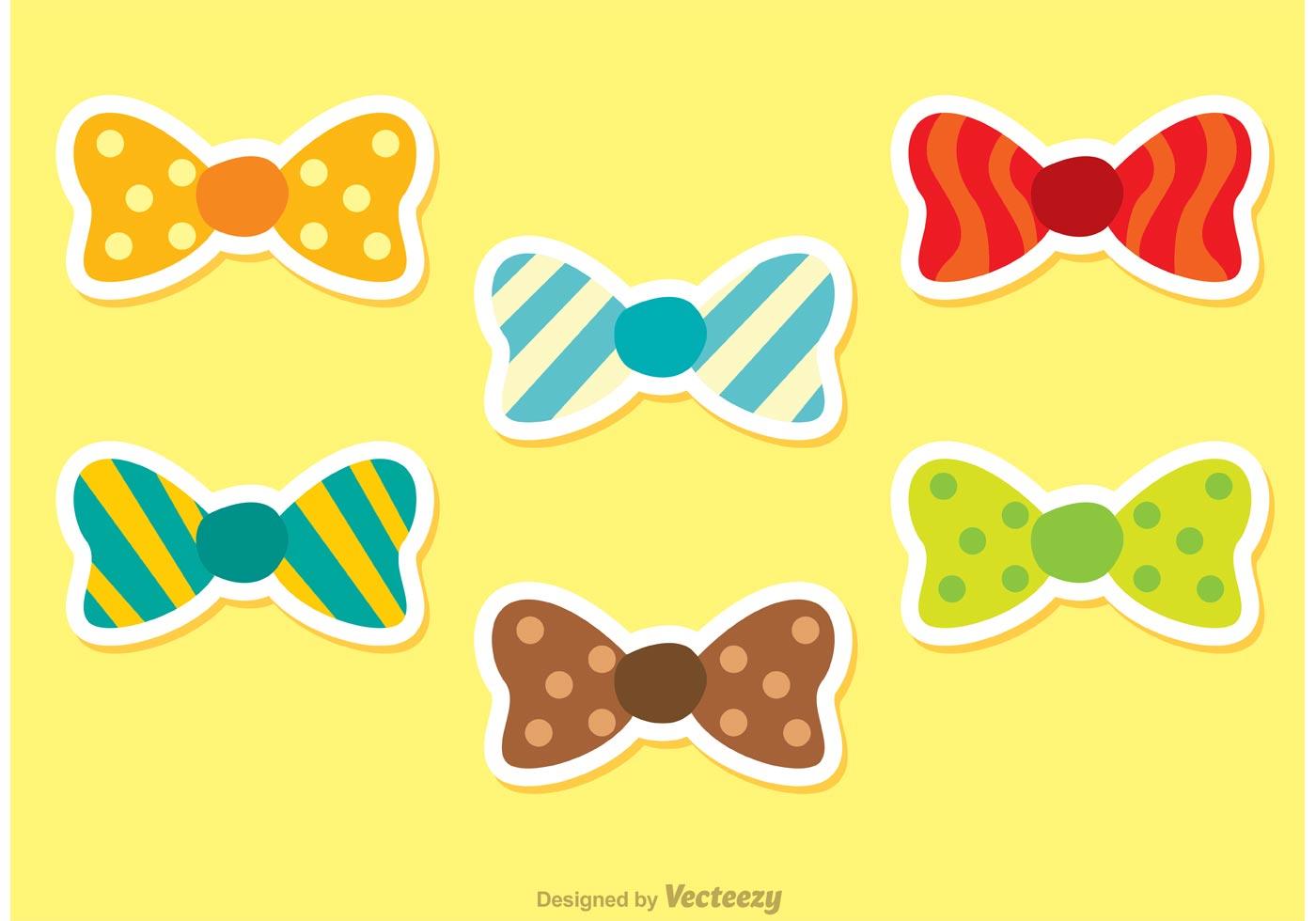 Set Of Vector Bow Ties 83513 Vector Art at Vecteezy