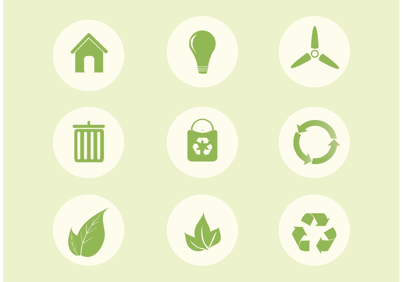 Free Vector Ecology Icon Set 83898 Vector Art At Vecteezy
