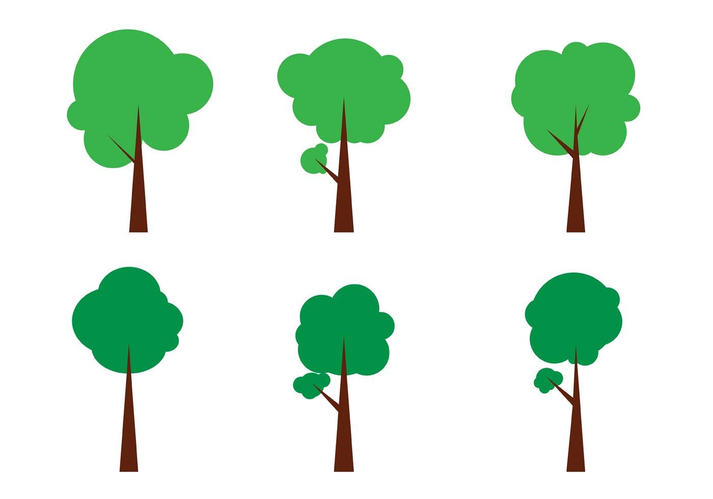 Simple Vector Tree Icons 84016 Vector Art at Vecteezy