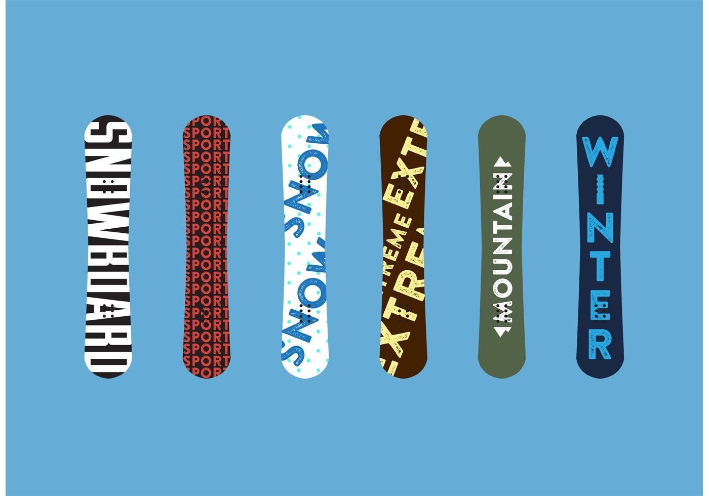 Snowboard Isolated Vectors 84319 Vector Art at Vecteezy