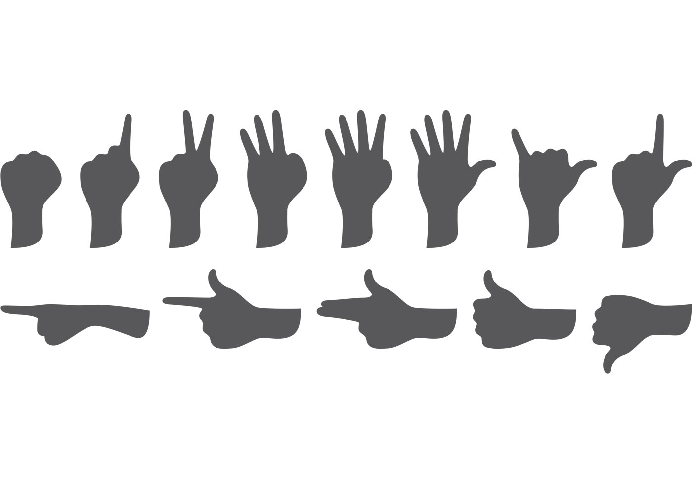 Hands Shapes 84664 Vector Art At Vecteezy