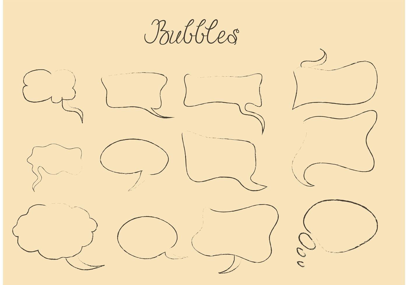 Hand Drawn Speech Bubble Vectors 84899 Vector Art at Vecteezy