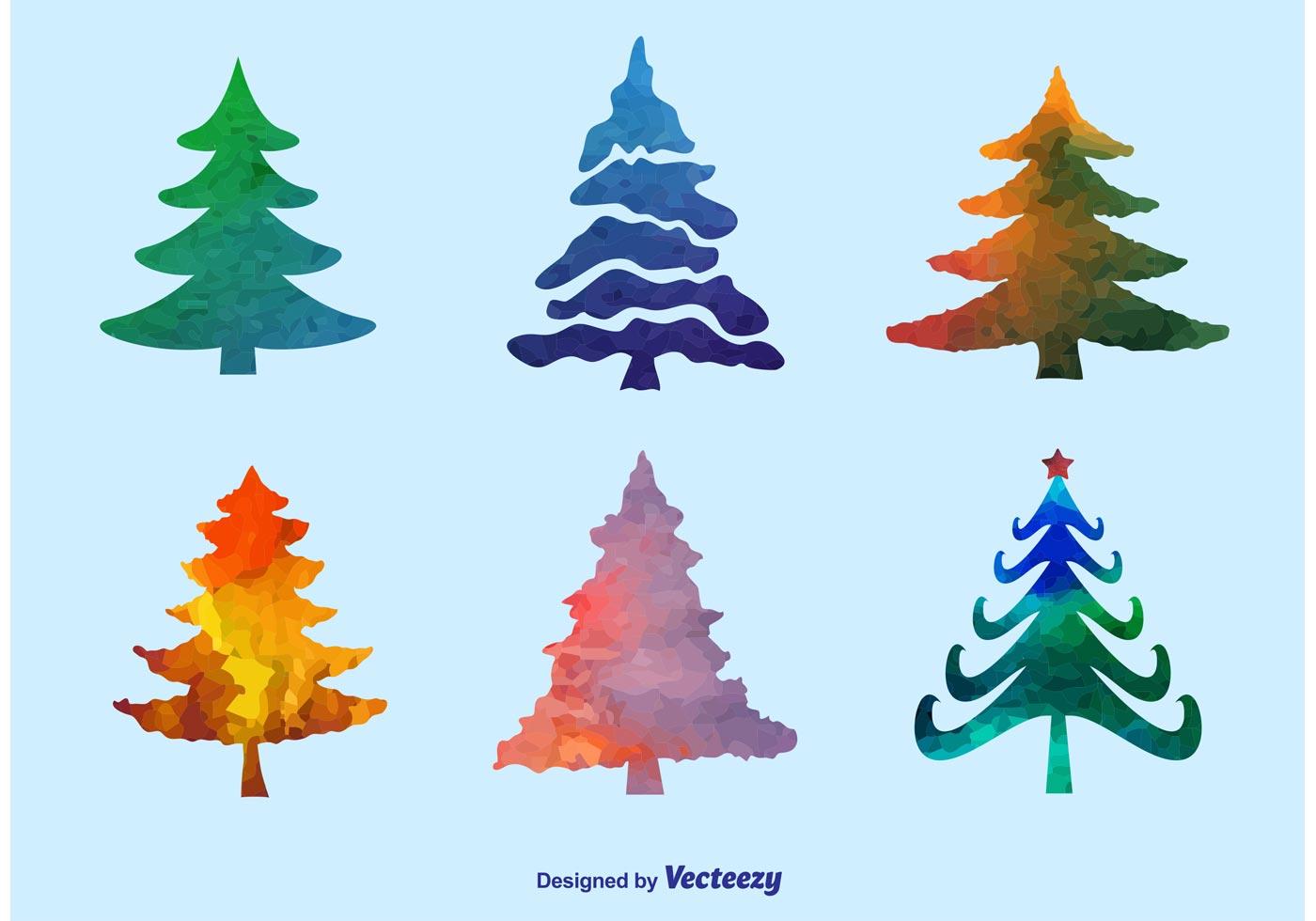 Watercolor Pine Tree Vectors 86110 Vector Art at Vecteezy