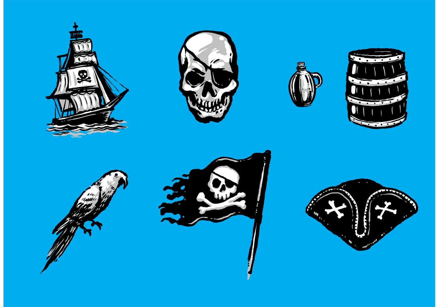 Free Pirate Vector Elements - Download Free Vector Art, Stock Graphics ... Free Pirate Vector Elements - Download Free Vector Art, Stock Graphics ...