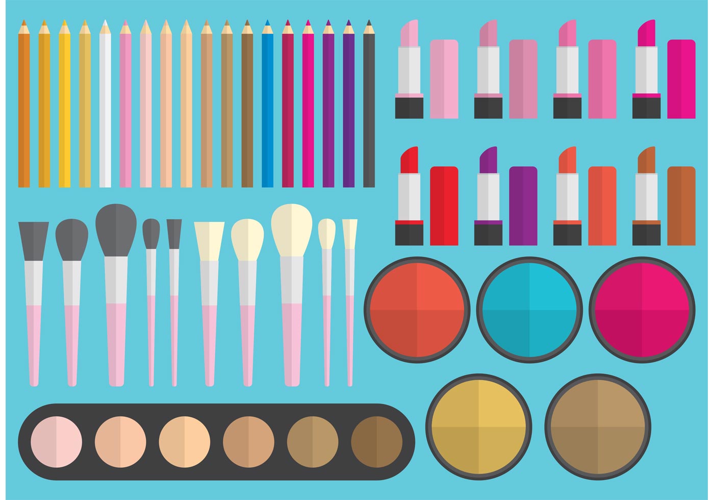 Makeup Vector Elements 87518 Vector Art at Vecteezy