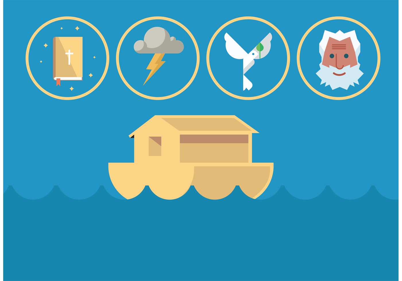 Noah Ark Vector Set - Download Free Vector Art, Stock Graphics & Images Noah Ark Vector Set - Download Free Vector Art, Stock Graphics & Images