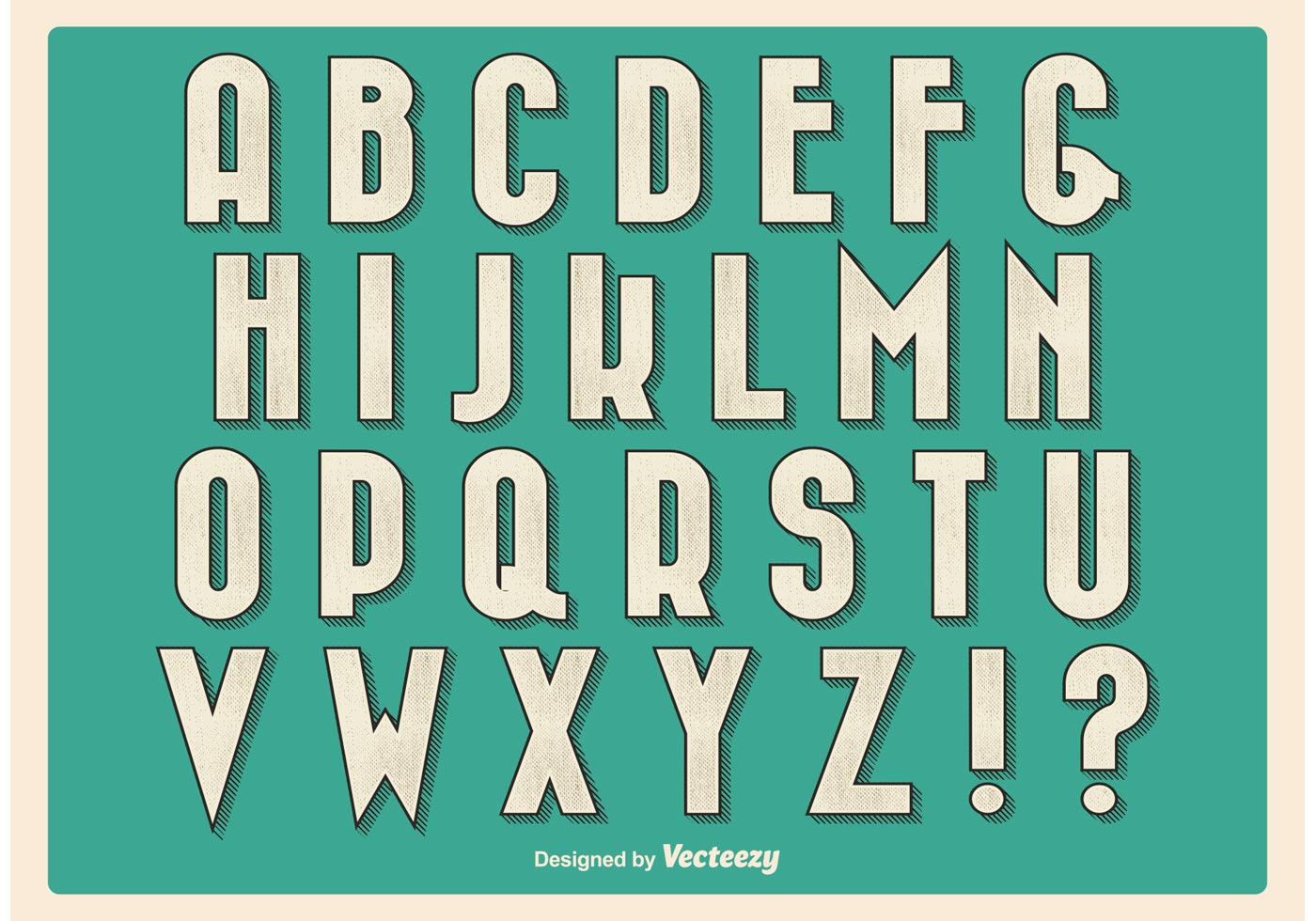 Retro Vintage Style Alphabet 90587 Vector Art at Vecteezy Retro Vintage Style Alphabet 90587 Vector Art at Vecteezy