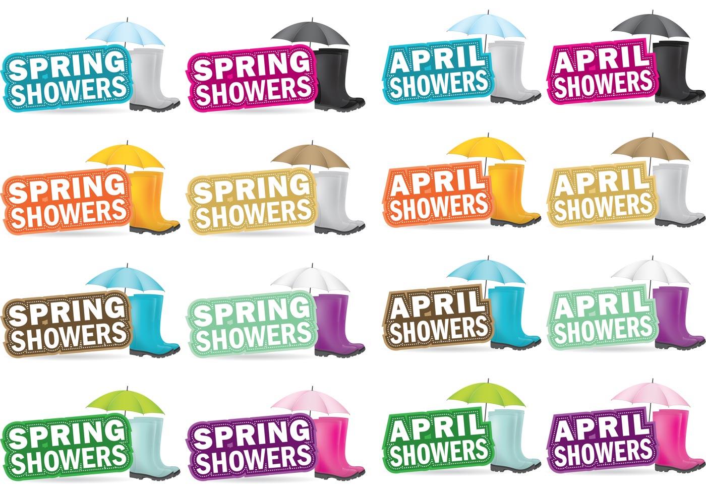 April Spring Showers Vectors 91265 Vector Art at Vecteezy