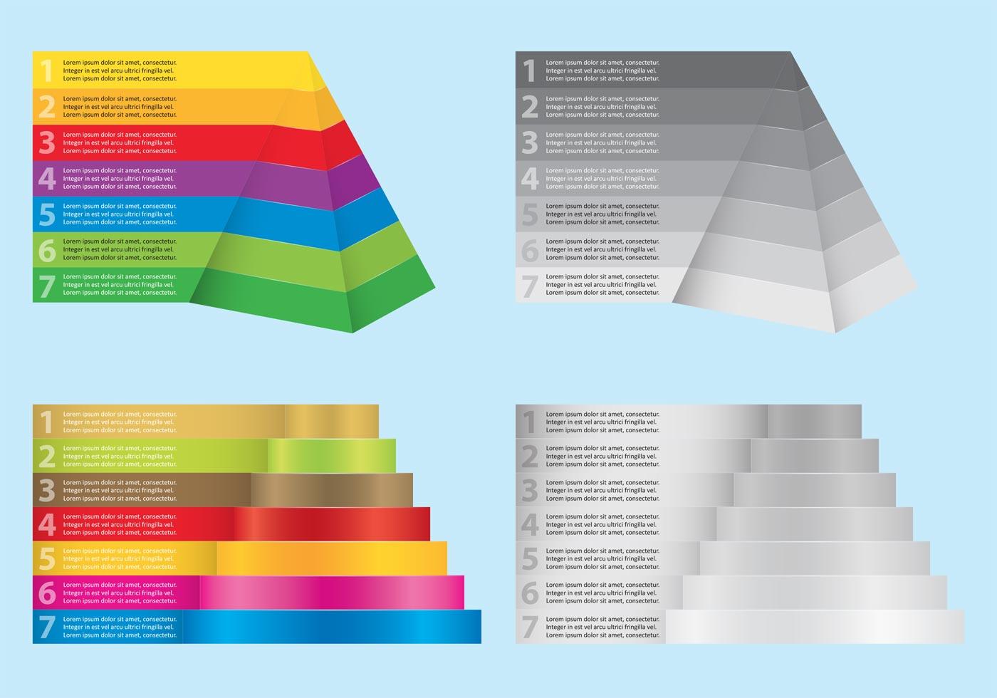 Pyramid Charts 91593 Vector Art at Vecteezy