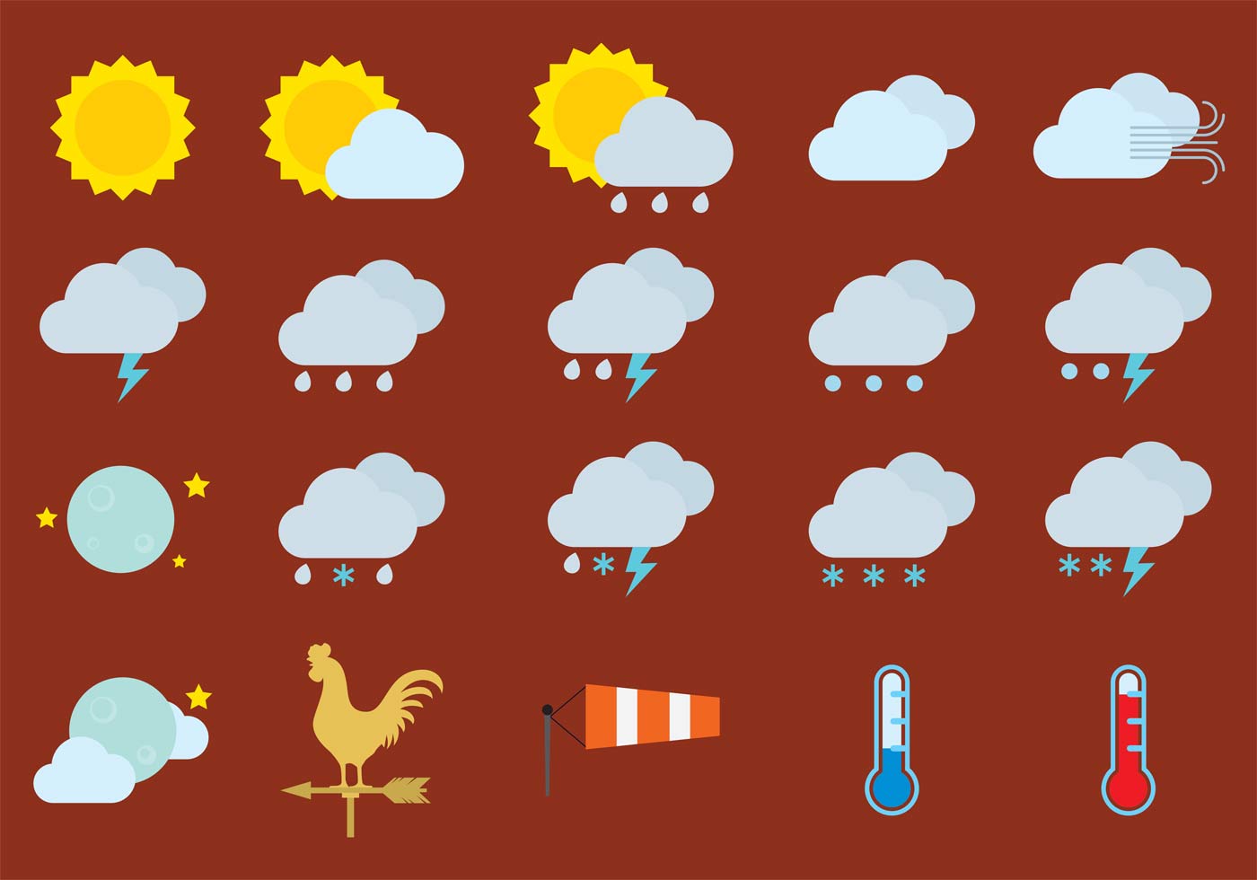 Weather Vector Icons 92064 Vector Art at Vecteezy