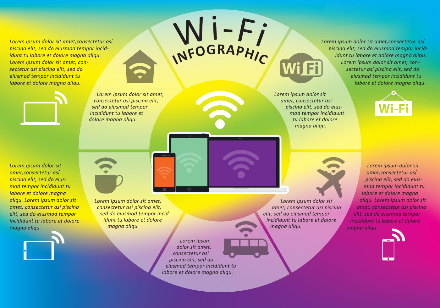 Wi-Fi Infographic - Download Free Vector Art, Stock Graphics & Images